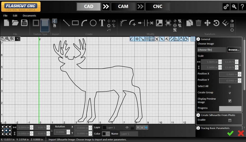 FlashCut CNC 2D CAD/CAM/CNC-STD Version 10 | FlashCut CNC
