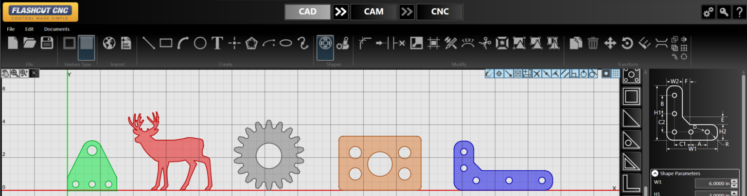 Simple 2D CAD/CAM - Sheet Metal CAD/CAM | FlashCut CNC